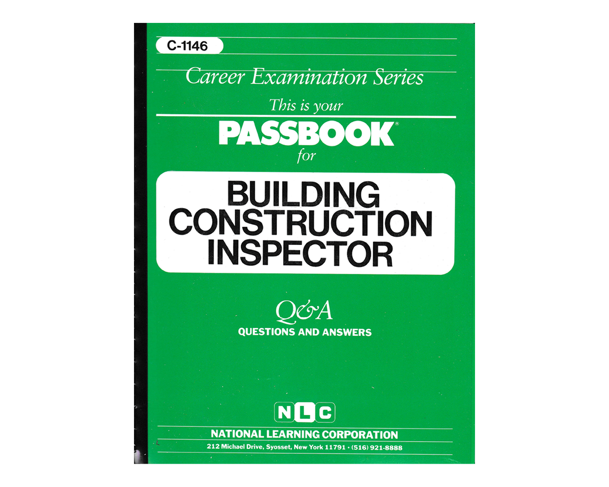 Building Construction Inspector Passbook by Jack Rudman: Builder's Book ...