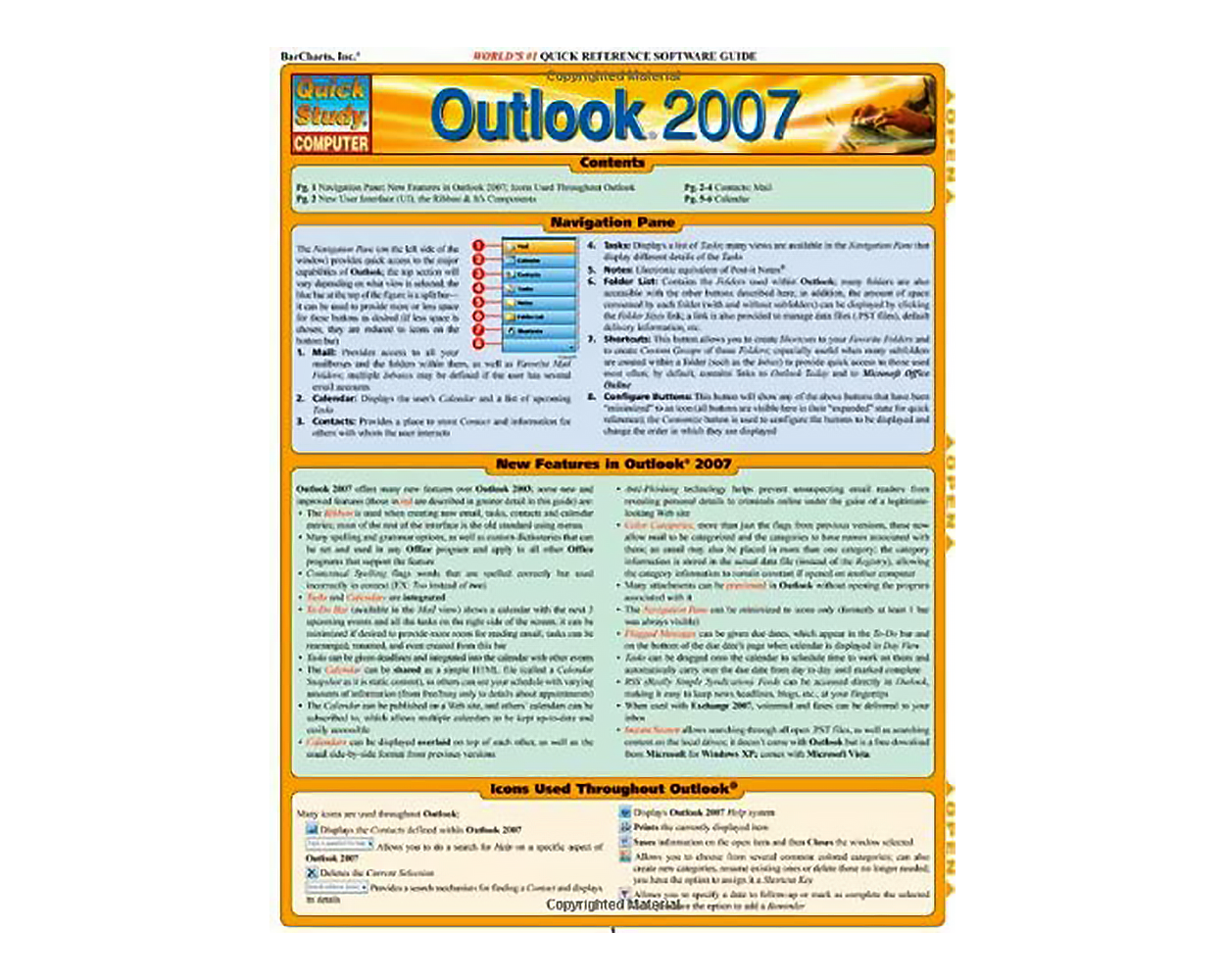 Outlook 2007 (Quickstudy: Computer) by John Hales: Builder's Book, Inc.Bookstore