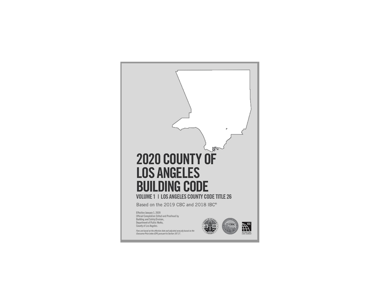 2020 County of Los Angeles Building Code (2 Volumes) - Amendments only