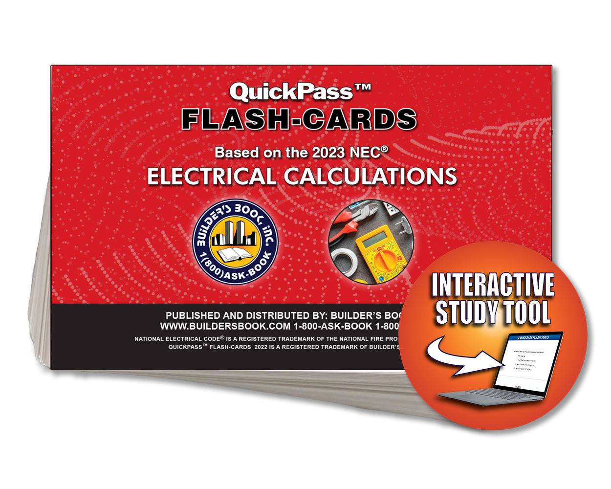 Buy 2023 NEC Electrical Calculation QuickPass Flash-Cards Online Access Key | Buildersbook.com