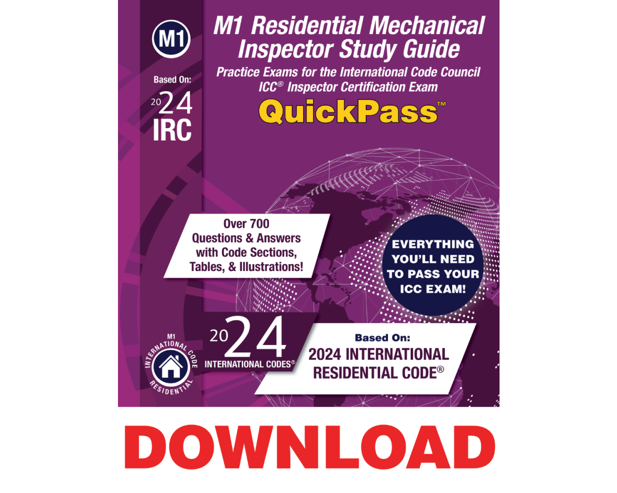 Buy M1 Residential Mechanical Inspector QuickPass Study Guide Based On ...