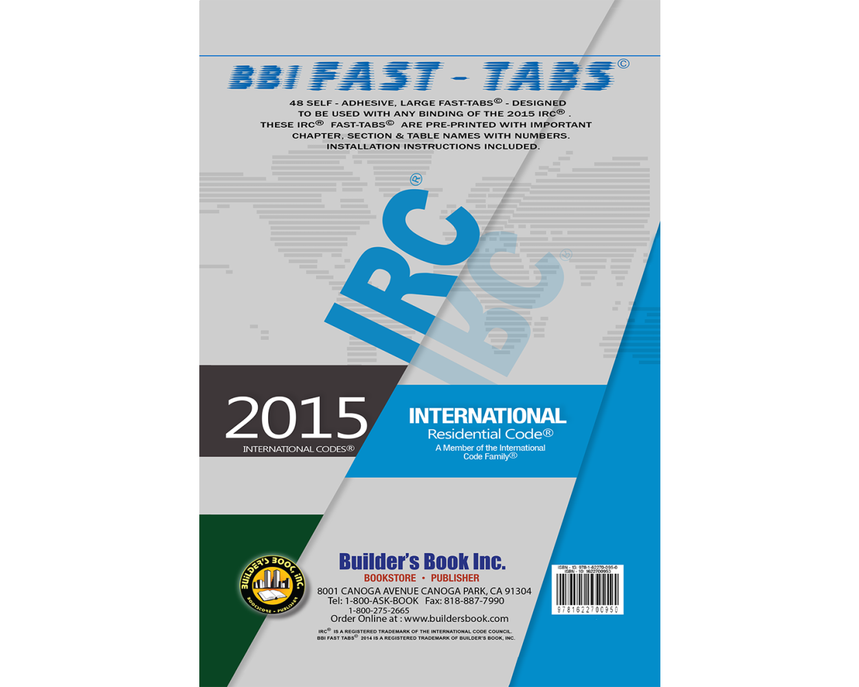 2015 International Residential Code Fast Tabs: Builder's Book, Inc ...