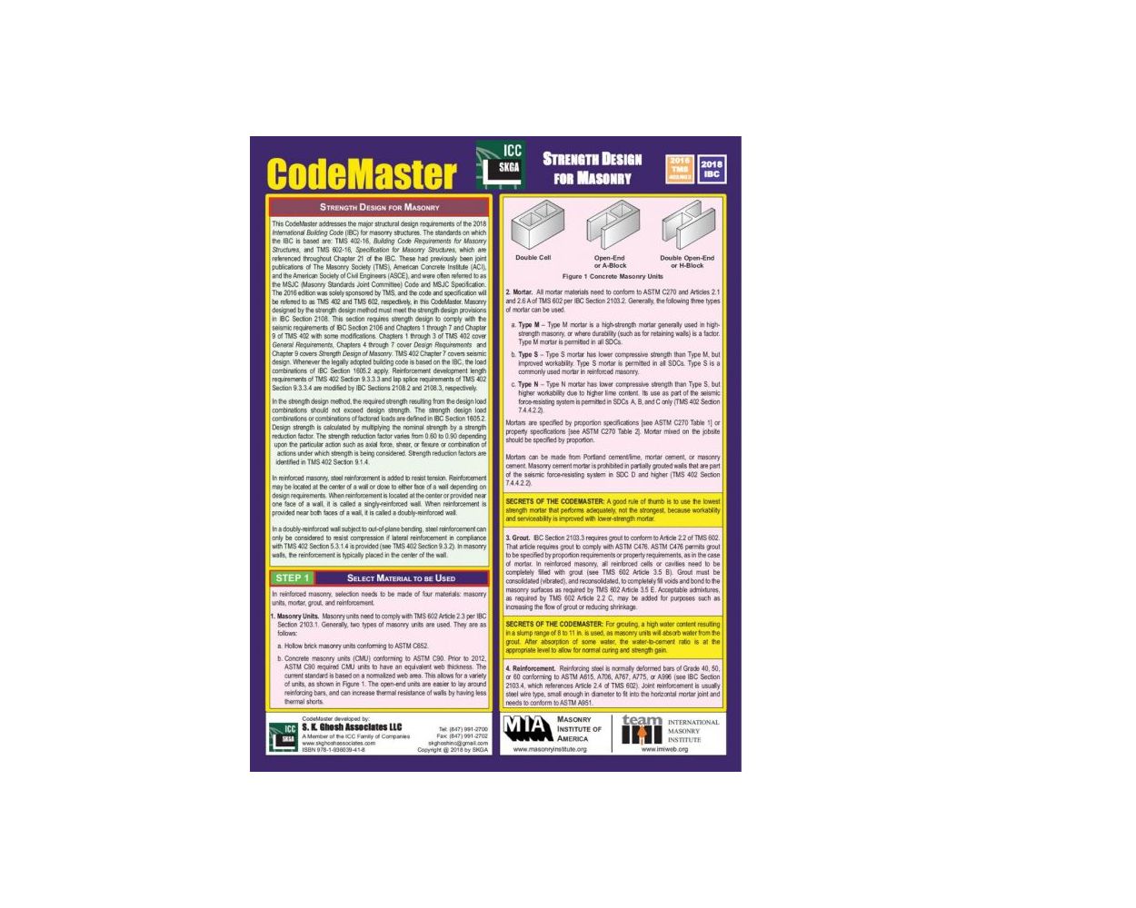 CodeMaster - Strength Design for Masonry (2018 IBC and TMS 402-16)