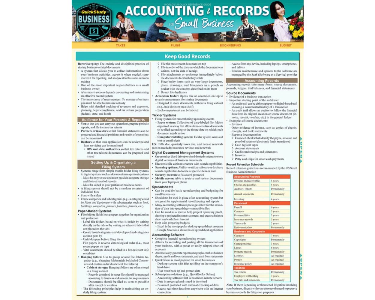 Accounting & Records for Small Business (Quickstudy: Business) 2019