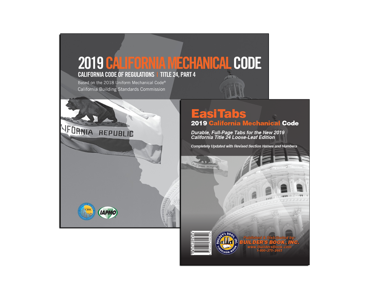 2019 California Mechanical Code - Title 24, Part 4 & CMC EasiTabs Set