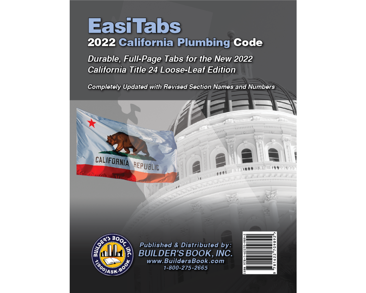 Buy 2022 California Plumbing Code, Title 24 Part 5. Loose-Leaf EasiTabs ...