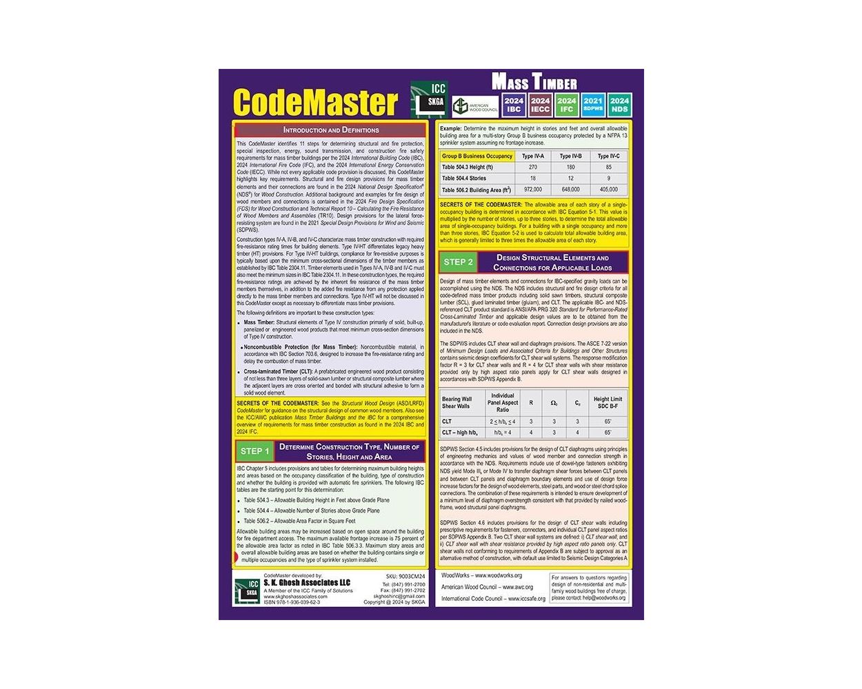 Buy CodeMaster - Mass Timber (2024 IBC, 2024 IECC, 2024 IFC, 2021 SDPWS, 2024 NDS ...