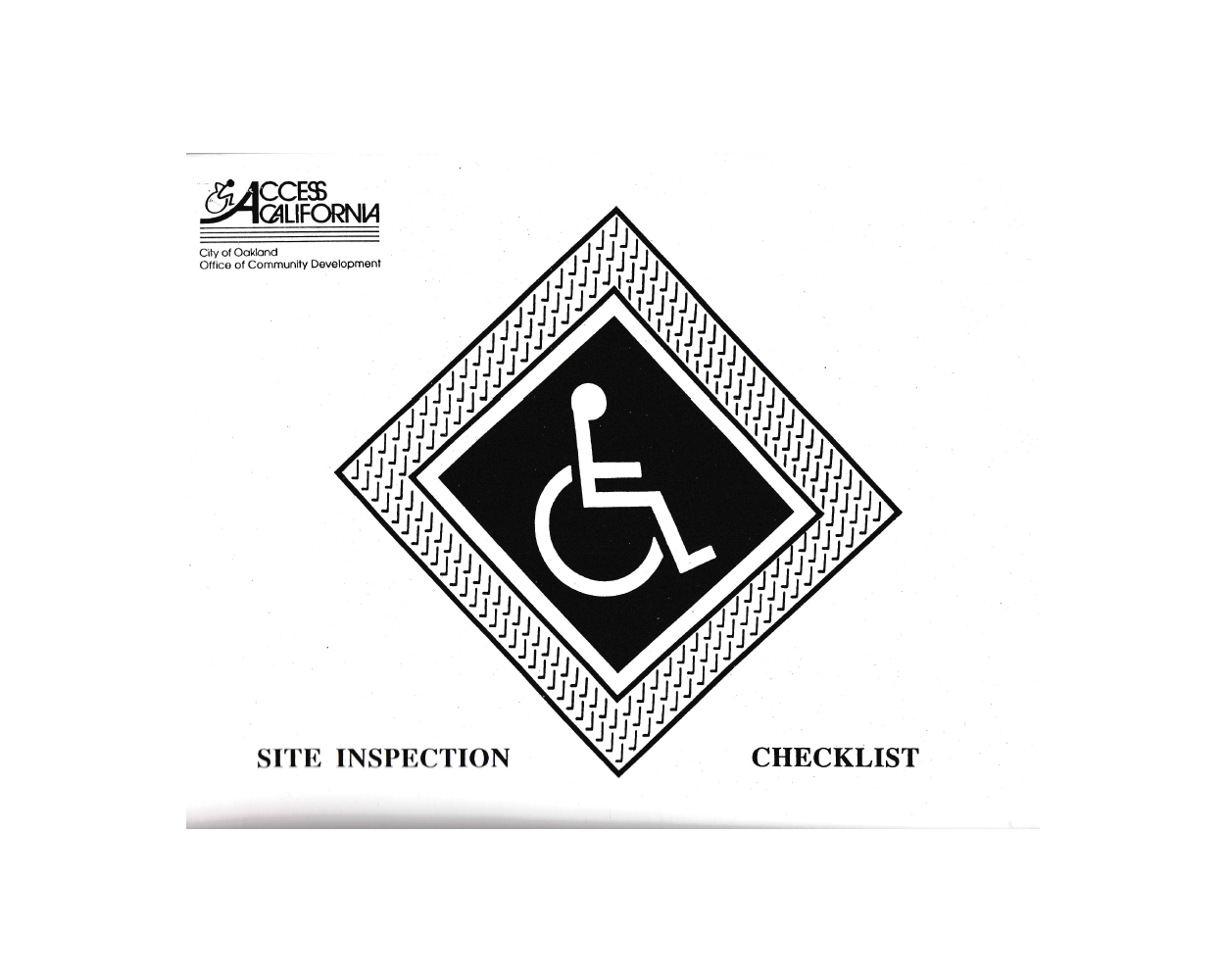 Site Inspection Checklist: Builder's Book, Inc.Bookstore