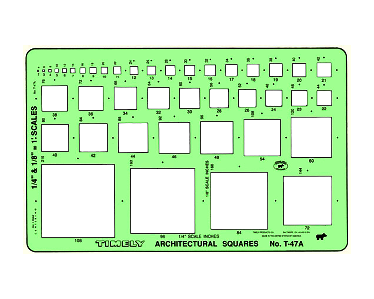 ARCHITECTURAL SQUARES 1/4" & 1/8" SCALE: Builder's Book, Inc.Bookstore