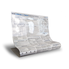 Buy 2026 California and Federal Labor Law Laminated Poster (English ...