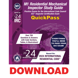 Buy M1 Residential Mechanical Inspector QuickPass Study Guide Based On ...