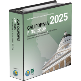 Buy 2025 California Fire Code, Title 24, Part 9 | Buildersbook.com