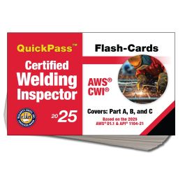 Buy 2025 Certified Welding Inspector AWS/CWI QuickPass Flash-Cards ...