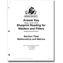Blueprint Reading for Welders and Fitters – Answer Key