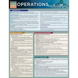 Buy QuickStudy Operations Management Laminated Reference Guide ...