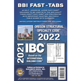 Buy 2022 Oregon Structural Specialty Code BBI Fast-Tabs | Buildersbook.com