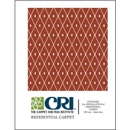 Buy CRI 105 - STANDARD For INSTALLATION of RESIDENTIAL CARPET ...