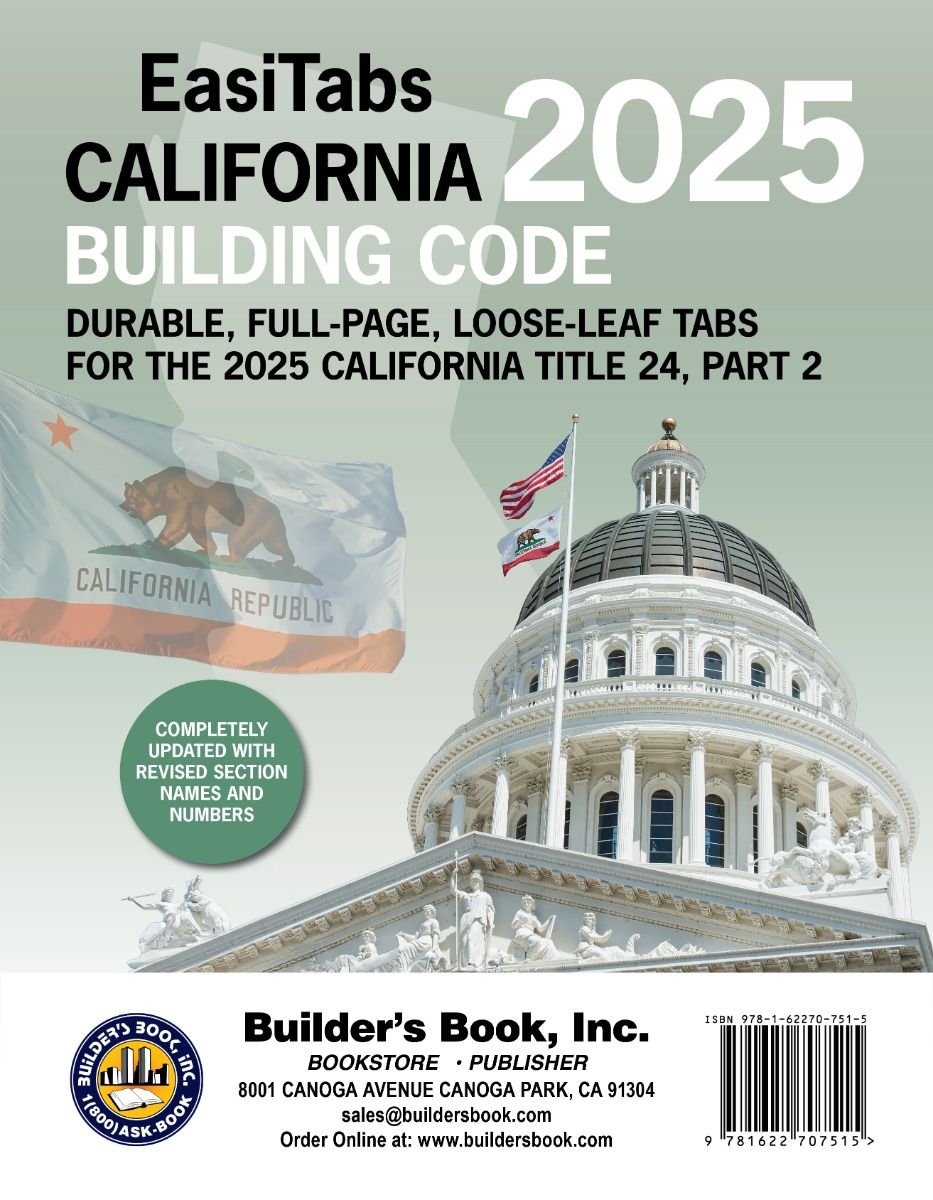 Buy 2025 California Building Code, Title 24, Part 2 Volumes 1 & 2 | Buildersbook.com