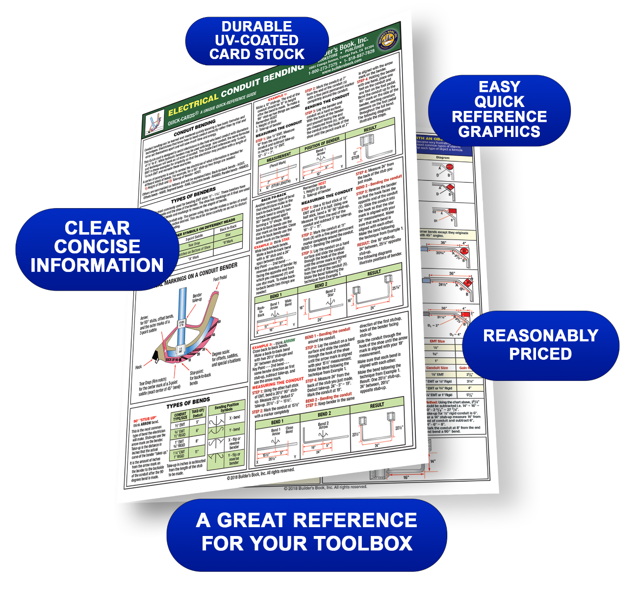 Conduit Bending Charts.: Builder's Book, Inc.Bookstore