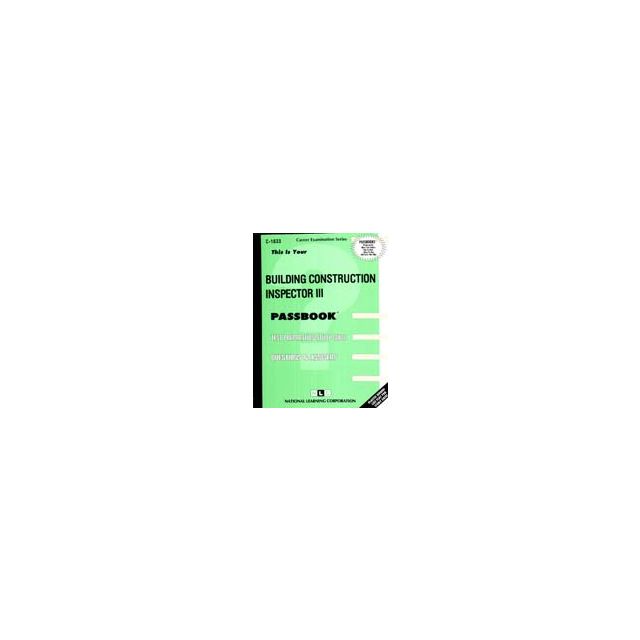 Construction Inspector Passbook: Builder's Book, Inc.Bookstore
