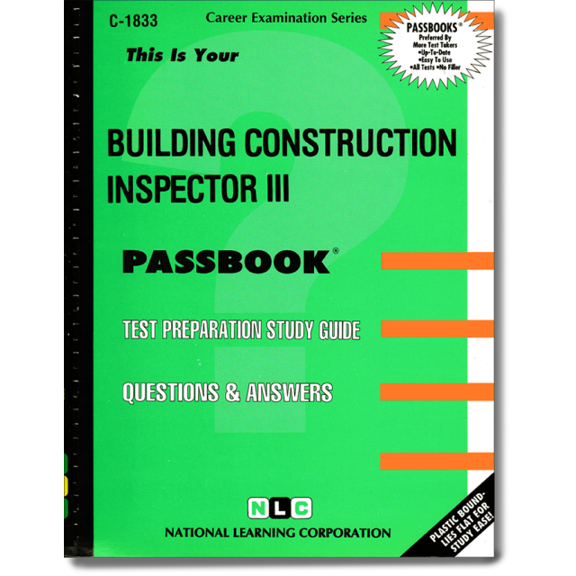 Housing Construction Inspector (Career Examination Series, C-335) by ...