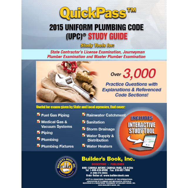 2015 Uniform Plumbing Code looseleaf: Builder's Book, Inc.Bookstore