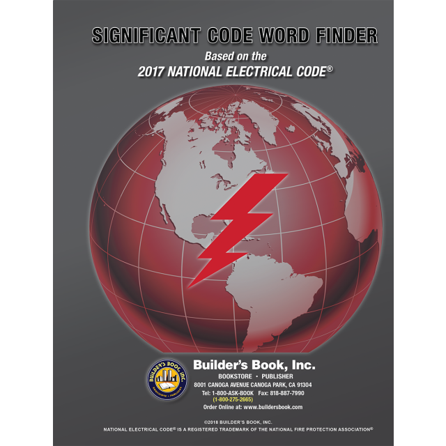 2017 National Electrical Code (NEC) Quick-Card: Builder's Book, Inc ...