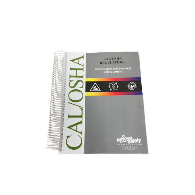 CAL/OSHA Safety Essentials Quick-Card Based on Cal/OSHA Regulations