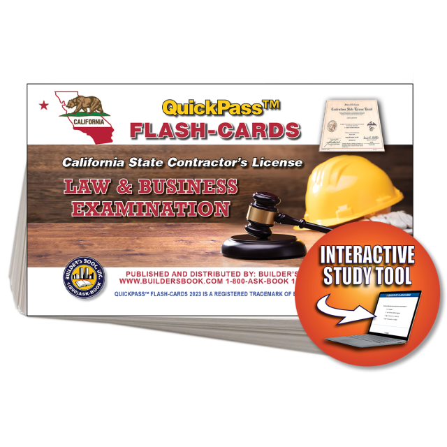 HVAC License Examination (C-20) - QuickPass Study Tool: Builder's Book ...