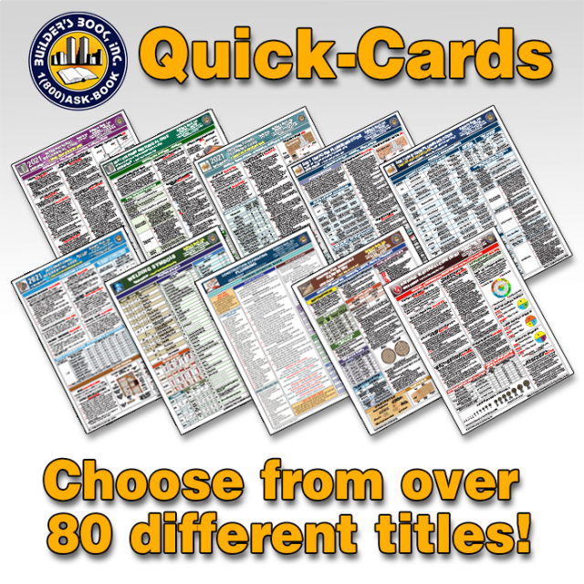 Quick-Card Combo (Buy 4 / Get 1 FREE!): Builder's Book, Inc.Bookstore
