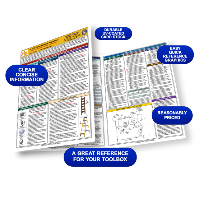 OSHA Construction Safety Essentials Quick-Card: Builder's, 48% OFF