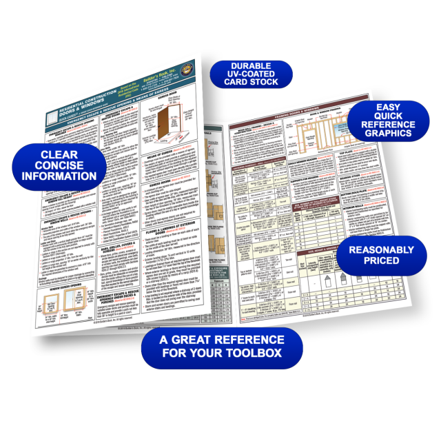 2018 International Residential Code (IRC) Quick-Card: Builder's Book ...