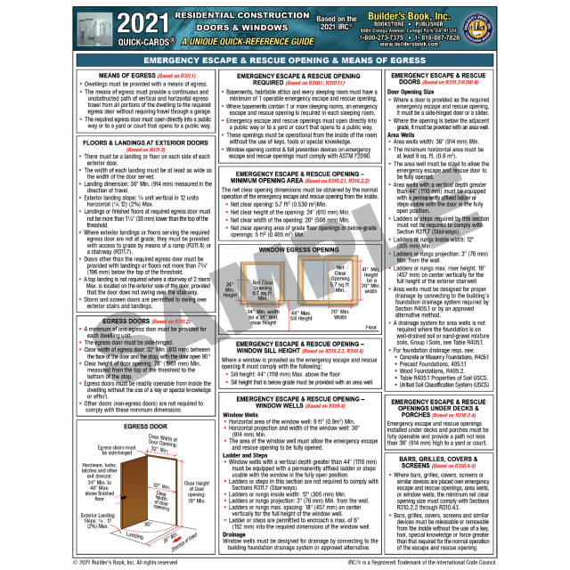 Buy 2021 IRC 6 Quick-Card COMBO - 20% Discount | Buildersbook.com