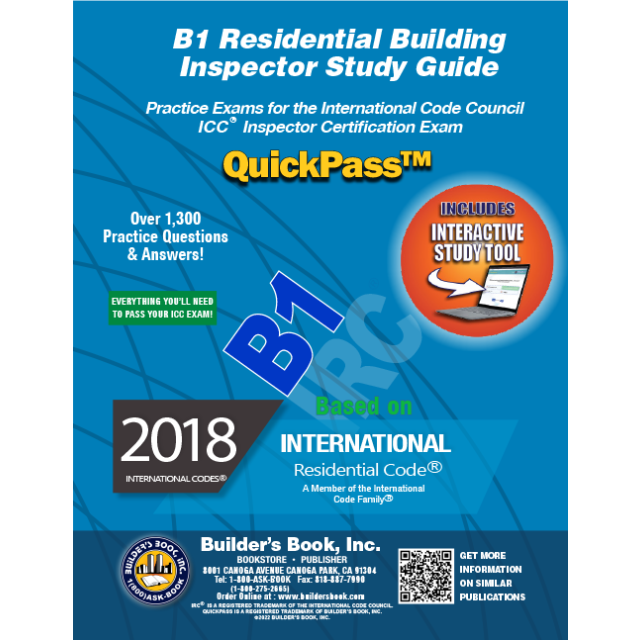 M1 Residential Mechanical Inspector QuickPass Study Guide Based On 2018 IRC