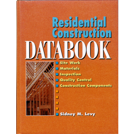 Residential Construction Databook: Builder's Book, Inc.Bookstore