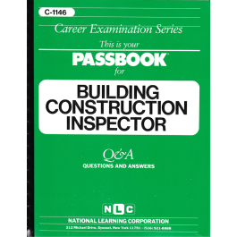 Building Construction Inspector Passbook by Jack Rudman: Builder's Book ...