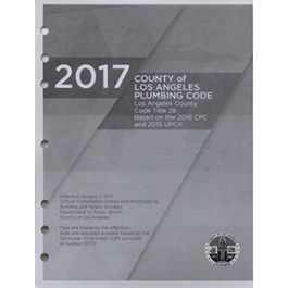 2017 County of Los Angeles Plumbing Code - Amendments Only: Builder's ...