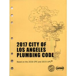 2017 City of Los Angeles Plumbing Code - Amendments Only: Builder's ...