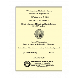 2018 Electrician And Electrical Installations - Chapters 19.28 RCW ...