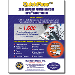 Uniform Plumbing Code 2021 QuickPass Study Guide