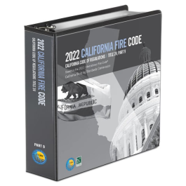 Buy 2022 California Fire Code, Title 24, Part 9 | Buildersbook.com