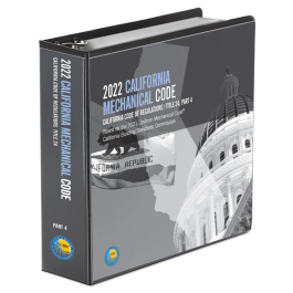 Buy 2022 California Mechanical Code, Title 24, Part 4 | Buildersbook.com