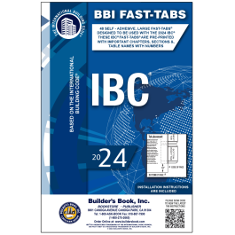 Buy 2024 International Building Code (IBC) Fast Tabs | Buildersbook.com
