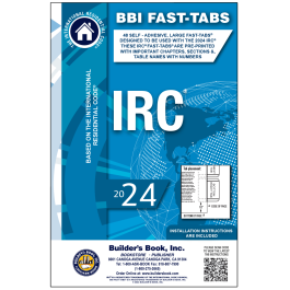 Buy 2024 International Residential Code (IRC) Fast Tabs | Buildersbook.com