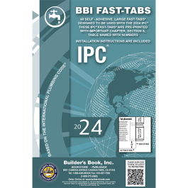 Buy 2024 International Plumbing Code (IPC) Fast-Tabs | Buildersbook.com