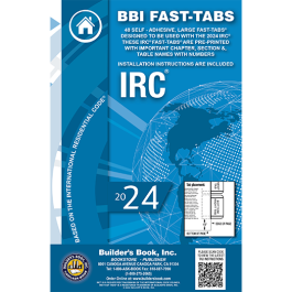 Buy 2024 International Residential Code (IRC) Fast Tabs | Buildersbook.com