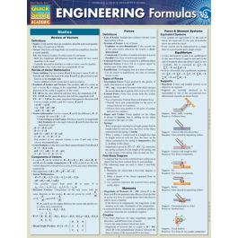 Quick Study: Engineering Formulas: Builder's Book, Inc.Bookstore
