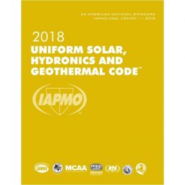 2018 Uniform Solar, Hydronics and Geothermal Code