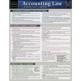 Buy QuickStudy Accounting Law Laminated Reference Guide | Buildersbook.com