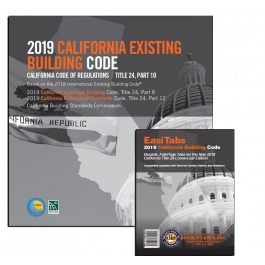 2019 California Existing Building Code + Loose Leaf EasiTabs COMBO